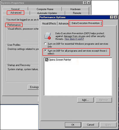 Microsoft's Data Execution Prevention